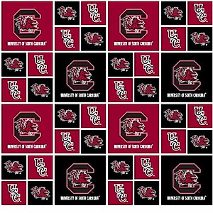 Field's Fabrics South Carolina Gamecocks FABRIC-100% Cotton -South Carolina Gamecocks Fabric