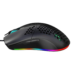 Gojiny Wired Gaming Mouse, USB Wired Gaming Mouse 6- Key Macro Programming Mouse 6400DPI Gaming Mouse for PC Laptop Desktop