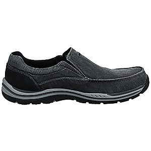 Skechers Men's Expected Avillo Moccasin, Black, 9.5 Medium US