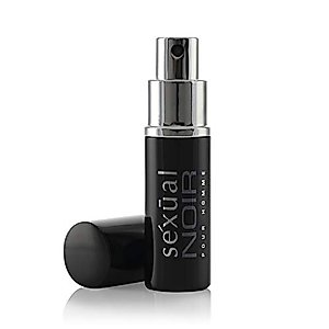 Michel Germain Sexual Noir Pour Homme Eau de Toilette Travel Spray, Top Notes of Italian Bergamot, Crisp Grapefruit, Cardamom, Mysterious Dark Natural Oils, 0.26 Fl Oz