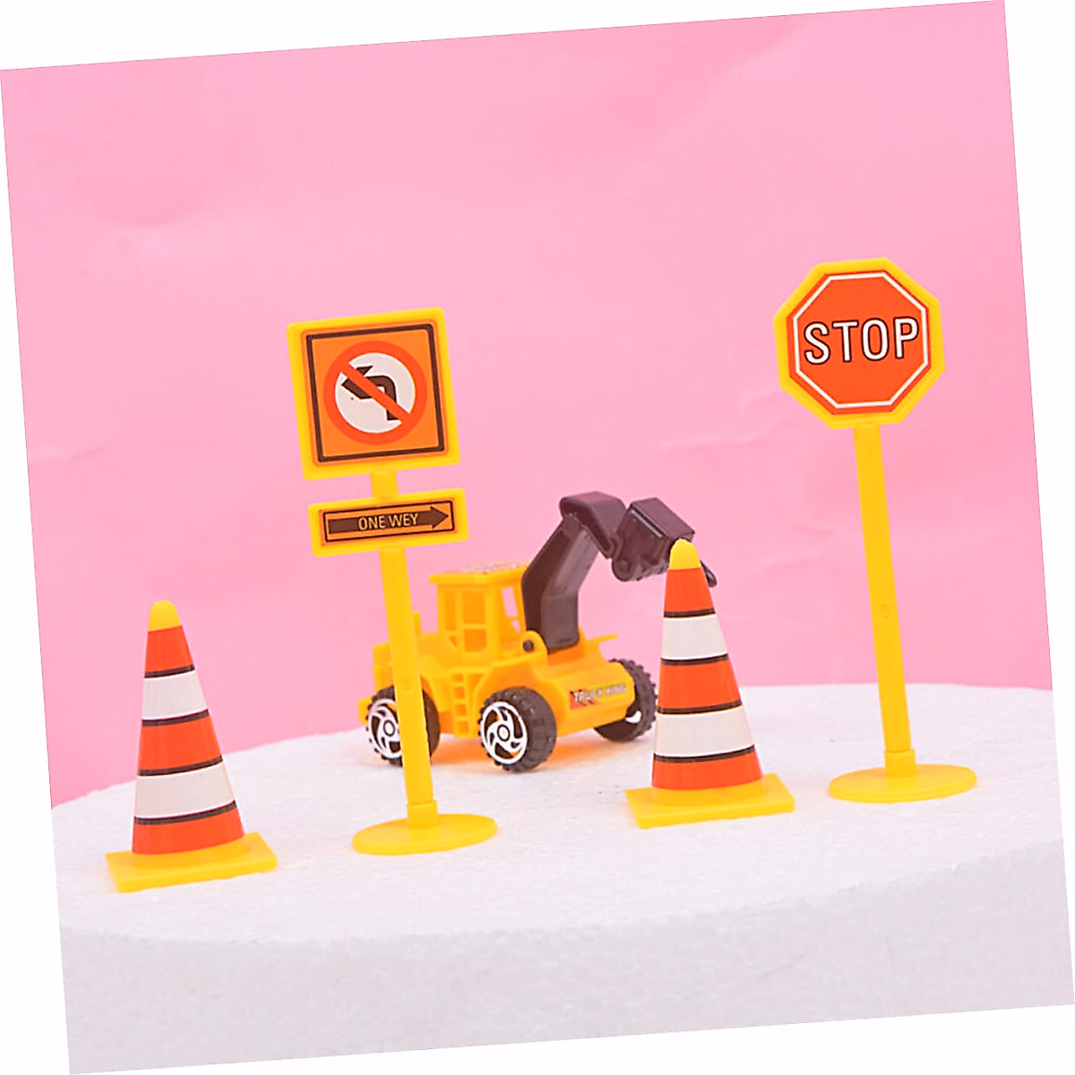 Gogogmee 25pcs Street Signs for Cake Decorations Set 5pcs/kit Creative Cake Topper Ornaments for Birthday Party Supplies