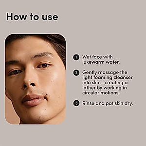 hims High Tide Hydrating Daily Cleanser for Men - Gentle Face Cleanser with Hyaluronic Acid, Squalane and Green Tea Extract - Lemongrass Field Scent