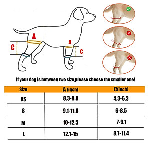 Dog Knee Brace for ACL with Side Stabilizers,Splint Hinged Adjustable Support Brace for Knee Cap Dislocation, Arthritis Keeps Joint,Hip Brace of Different Sizes for Cruciate Ligament Injuries (XS)