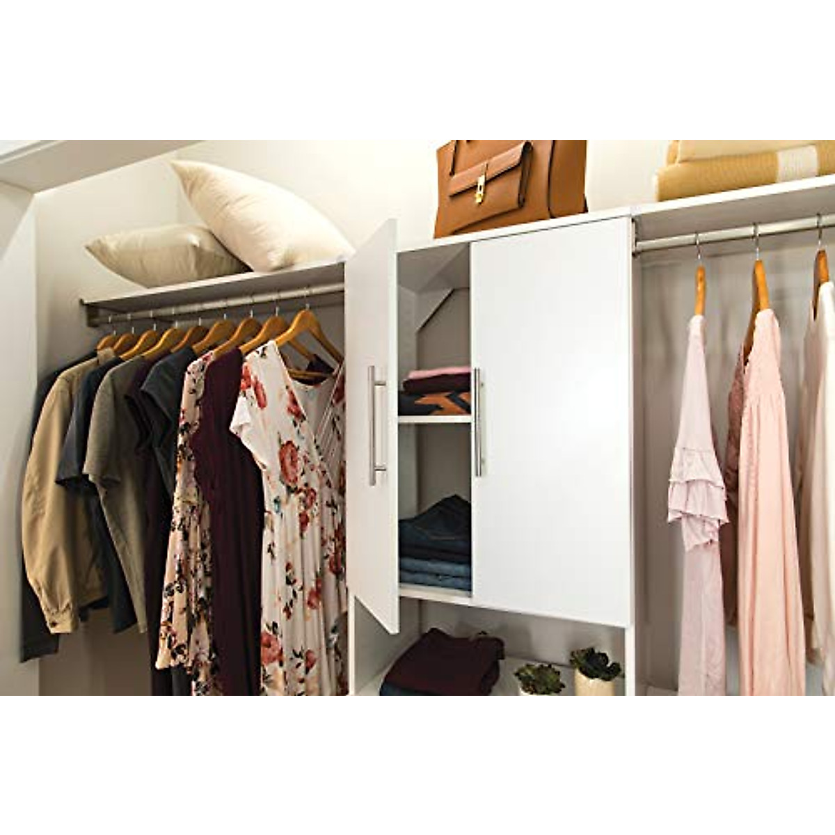 ClosetMaid SuiteSymphony Bracket Add On Accessory, Hardware Set, Pure White, Top Shelf Support Kit