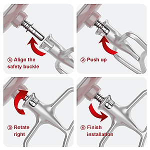 Stainless Steel Paddle Attachment for Kitchenaid Mixer, Replacement for Kitchenaid Paddle Attachment, Fit 4.5-5Qt Tilt-Head Stand Mixers, For Kitchen Aid Paddle by Innomoon