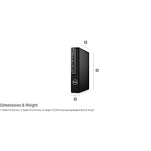 2021 Newest Dell OptiPlex 3080 Micro Form Factor Business Desktop, Intel Core i5-10500T, 32GB DDR4 RAM, 1TB SSD + 2TB HDD, WiFi, HDMI, Bluetooth, Windows 10 Pro (Renewed)