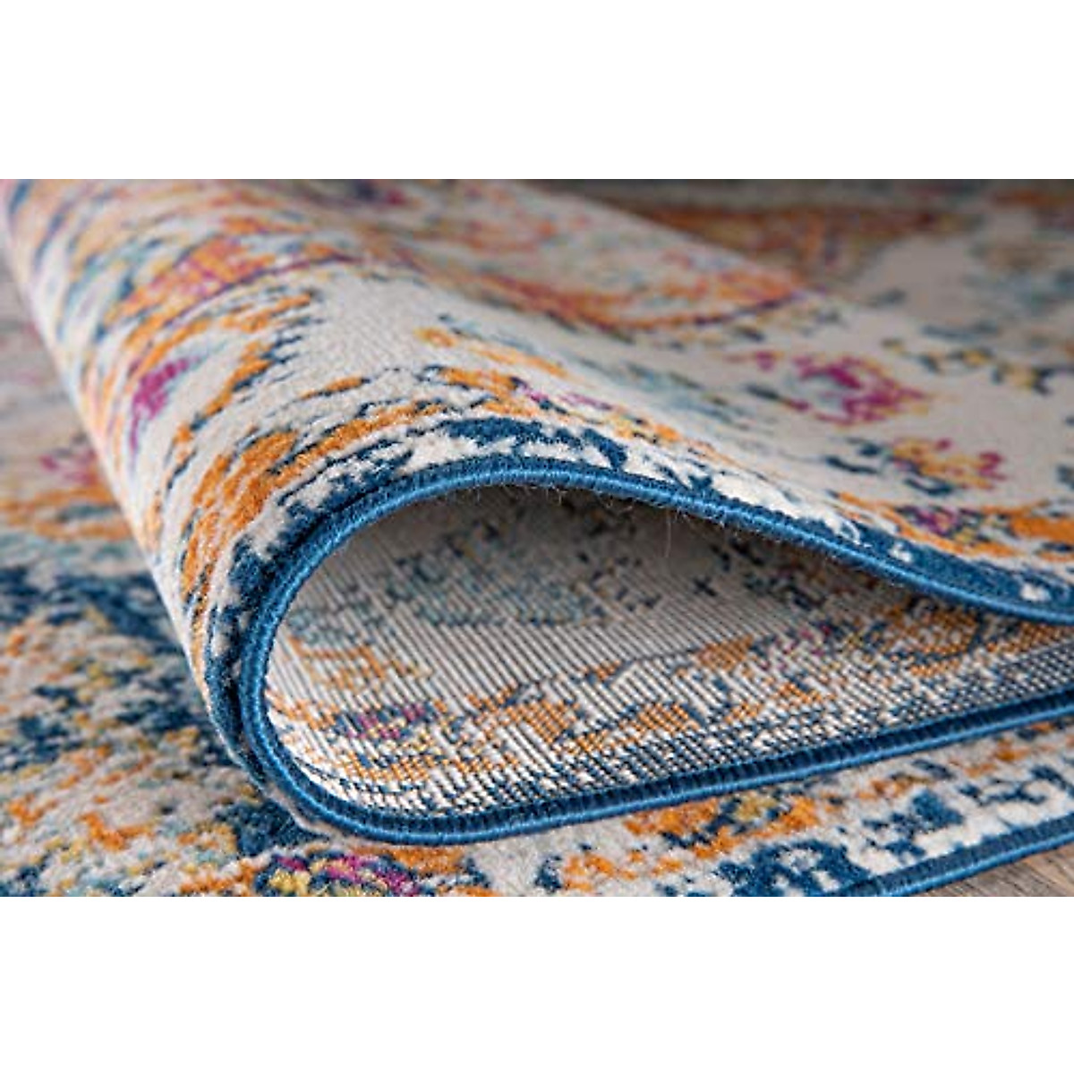 Rugshop Vintage Distressed Bohemian Area Rug 5' x 7' Multi