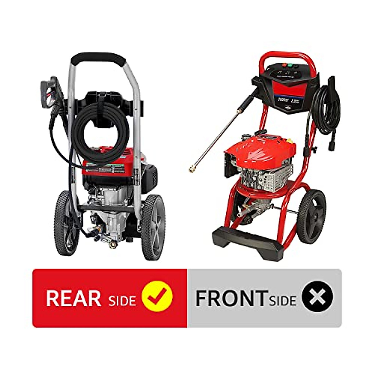 YAMATIC 7/8" Shaft Vertical Pressure Washer Pump 3000 PSI @ 2.5 GPM Replacement Pump for Power Washer, Replacement with Troybilt, Craftsman, Ryobi, Honda, Rear Facing Inlet/Outlet