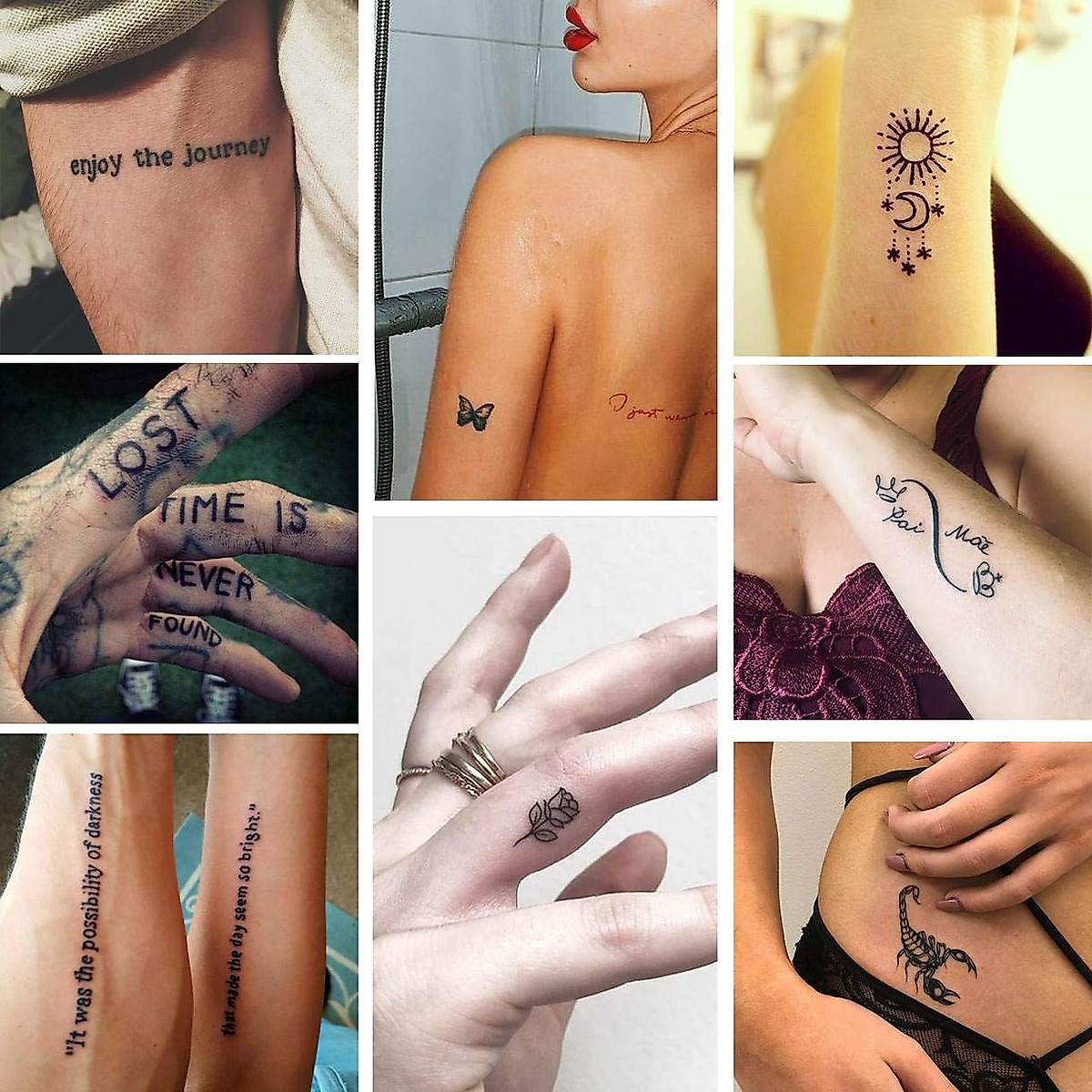 Charmark Jagua Gel Temporary Kit for Women Men Kids, Semi Permanent Ink Summer Trend Art Painting DIY Fake Freckles 84 Pcs Stencils - Full Kit 3 Colors (Black+Red+Brown)