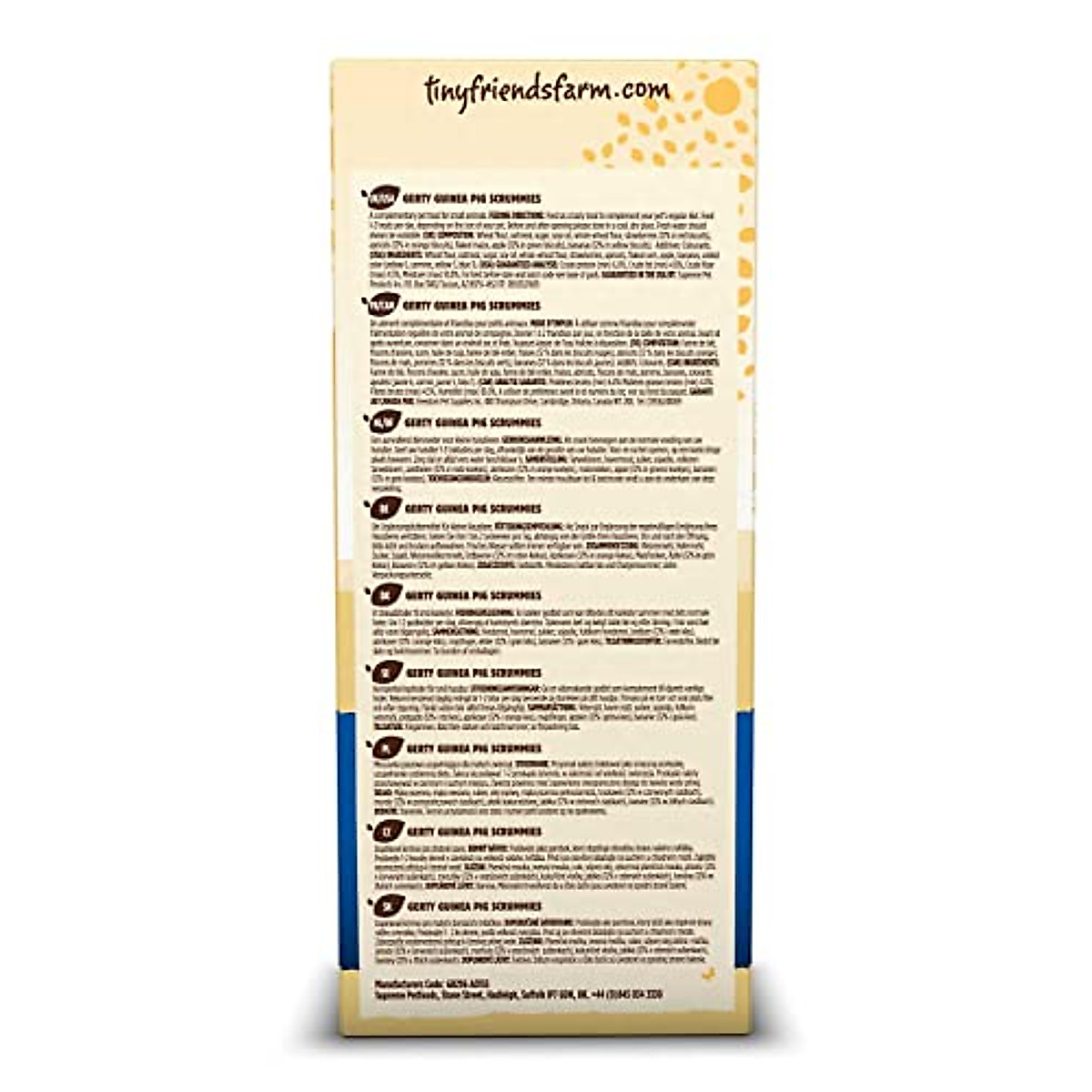 Supreme Gerty Scrummies Apple Strawberry Healthy Baked Bites For Guinea Pig 4.2Z