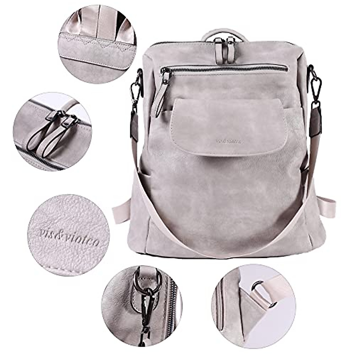 Women's Backpack Purse Multipurpose Satchel Handbags Anti-theft Work Backpack Medium Size