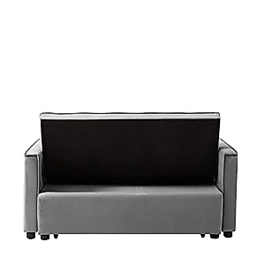 ERYE 3-in-1 Tufted Futon Loveseat Sofa Convertible Sleeper Couch Bed W/Pull Out Sleep Daybed
