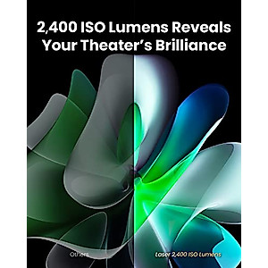 NEBULA Cosmos Laser 4K Projector with Nebula 100-Inch Projector Screen for Home, Office, and Classroom