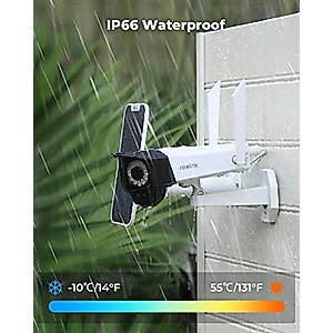2K Security Battery Camera Outdoor Wireless Solar with Dual Lens 150° PIR Angle, 2.4/5GHz WiFi, Human/Vehicle Detection, Motion Spotlights Color Night Vision, Two Way Talk, Reolink Duo w/Solar Panel