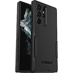 OtterBox Galaxy S22 Ultra Commuter Series Case - BLACK, Slim & Tough, Pocket-Friendly, with Port Protection