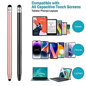 Stylus for Touch Screens, CCIVV 4-Pack Sensitivity & Precision Stylus Pens for iPhone, iPad Pro, Samsung Galaxy, Tablets and All capacitive Touch Screen Devices + 16 Extra Replaceable Tips
