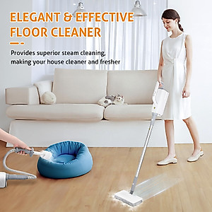 WICHEMI 1300W Multipurpose High-Temp Floor Steam Mop Steam Cleaning Machine + 1800W High Temperature Handheld Steam Cleaner Electric Steam Cleaning Machine