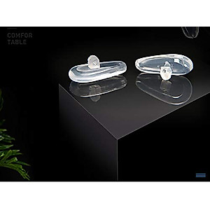 Eyeglasses Nose Pads,Soft Silicone Screw-in Nose Pads Nose Piece for Eyeglassses Sunglasses for Oakley Conductor,Nosepads Repair Kits(14mm,5 Pairs)