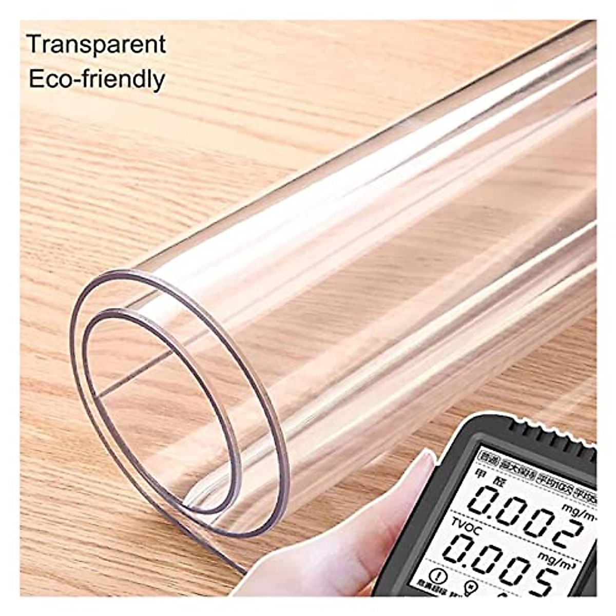 Clear PVC Desk Chair Mat 1.5mm Non-slip Entrance Door Mats,Clear Vinyl Runner Rug for Hard Wood/Tile Floor,Plastic Hallway Carpet Protector, Can Be Cut, Indoor Outdoor,70/90/110/130/150cm wide,100-280