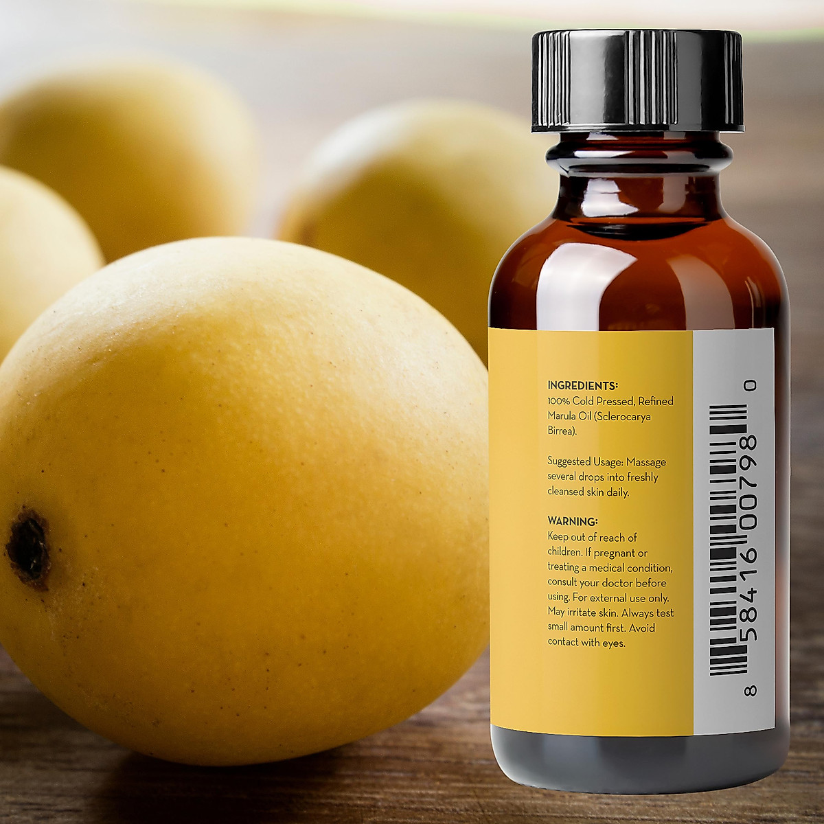 Pure Body Naturals Marula Facial Oil, 1 Fluid Ounce - Cold-pressed, Refined Luxury Beauty Oil for Face and Hair - Vegan, Gluten-free and 100% Natural