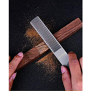 DONSTRAW Wood Rasp File 4 Way Premium Grade High Carbon Hand File and Round Rasp, Half Round Flat & Needle Files Wood Rasp Set for Sharping Wood and Metal Tools