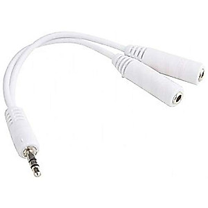 3.5mm Audio Y Splitter Cable for Speaker and Headphones