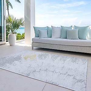 Addison Rugs Chantille ACN614 Silver 9' x 12' Indoor Outdoor Area Rug, Easy Clean, Machine Washable, Non Shedding, Bedroom, Living Room, Dining Room, Kitchen, Patio Rug