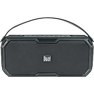 Dual Electronics LUBTWS6 Wireless Portable Bluetooth Speaker, TruWireless Bluetooth Stereo, Waterproof & Dustproof IP67, 360 Degree Rich Dynamic Sound, 100ft Wireless Range, 15 Hour Playtime