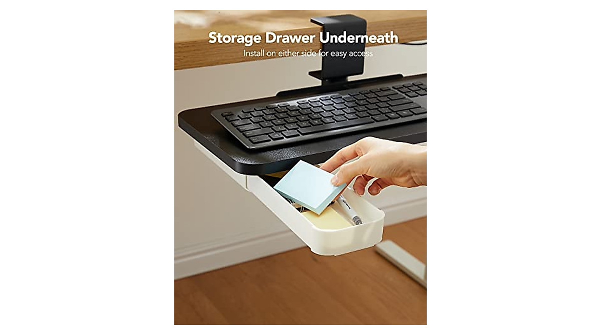 HUANUO 360° Rotating Keyboard Tray - Ergonomic & Space-Saving