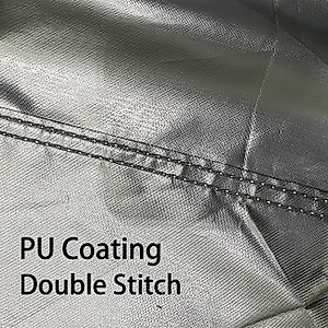 J&C Patio Curved Sofa Cover 420D Outdoor Furniture Covers Waterproof Heavy Duty Patio Furniture Covers Extra Large Sectional Furniture Cover for Winter Lawn Garden