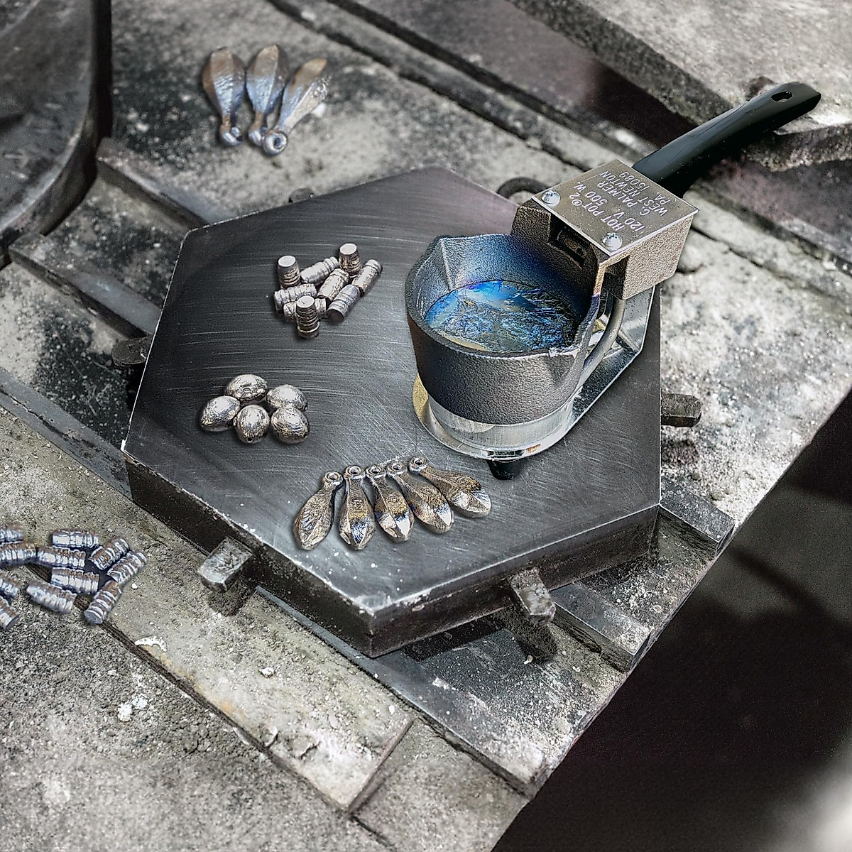 Do-It Hot Pot 2 | Melts Lead Ingots Quickly | Electric Melting Pot for Lead | 4 Pound Capacity | Lead Melting Pot for Fishing Weight Molds & Bullet Casting Molds | Made in The USA