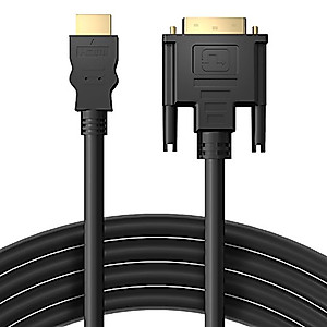 Fosmon HDMI to DVI Cable 24+1 (6FT 2Pack), Full 1080p, Bi-Directional Gold Plated Adapter, High Speed HDMI Male to DVI-D Male Compatible with HDTV, Apple TV, PS4/PS5, Xbox One X/S/360, Nintendo Switch