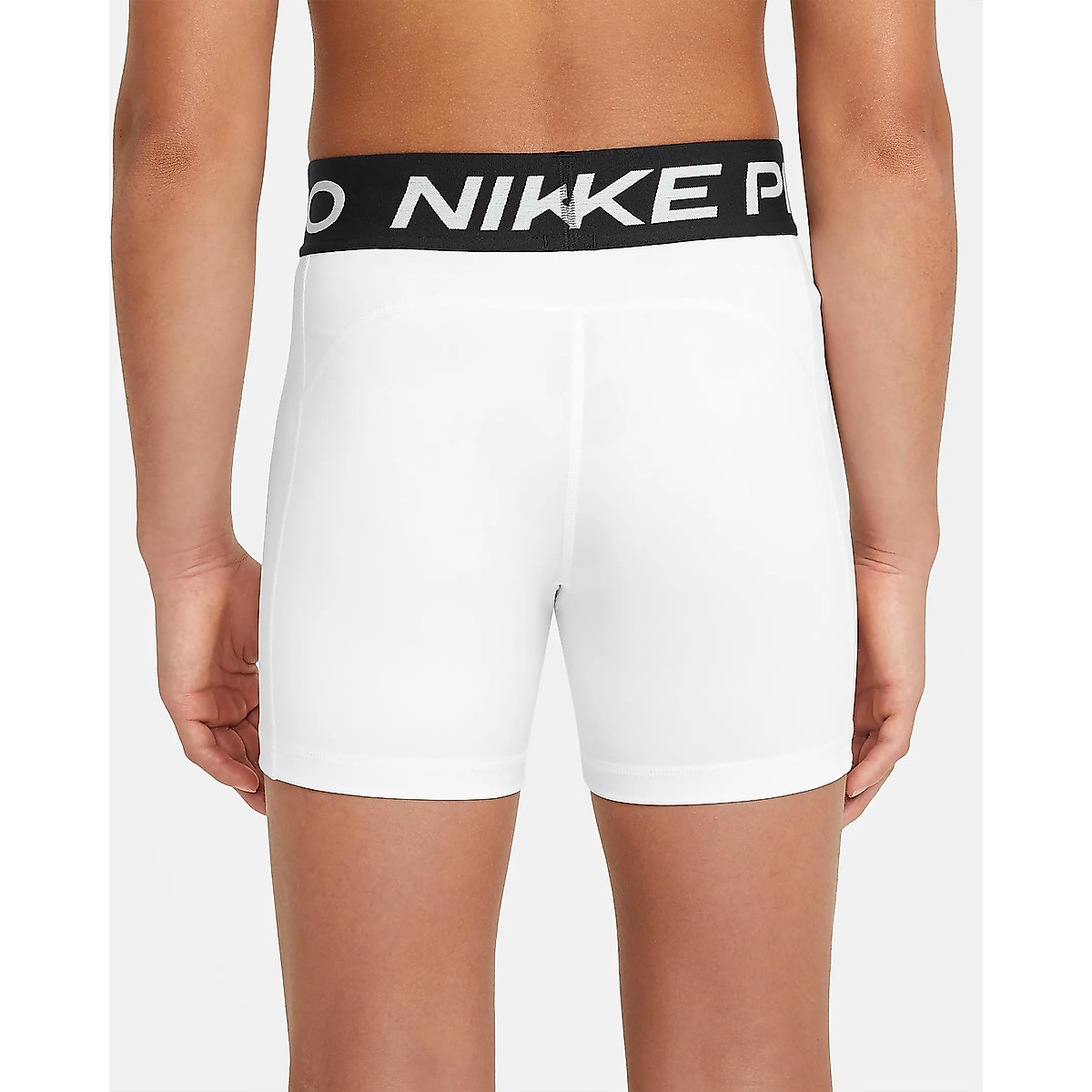 Nike Girl's NP Dri-Fit 3" Shorts M White