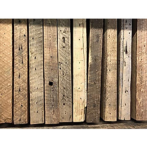 Reclaimed Wood Accent Shelves Rustic Industrial - Amish Handcrafted in Lancaster County, PA - Set of Two | 24 Inches, (Genuine Salvaged/Reclaimed with Raw Metal Brackets) (Natural 24" x 7" x 2")