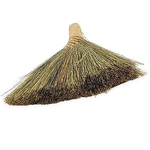 Ann Lee Design Natural Whisk Sweeping Hand Handle Broom (Small and Short, Plain)