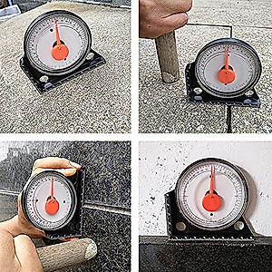 Toolso Mini Inclinometer Measurement Tool Protractor Tilt Level Meter Angle Finder Clinometer Slope Angle Meter With Magnetic Base