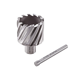 ACTOOL 1-3/4" Diameter × 1" Depth of Cut HSS ANNULAR CUTTER with 3/4'' Weldon Shank