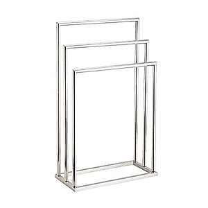 Freestanding Towel Rack，Naturous 3 Tier Metal Towel Bar Stand Stainless Steel Bathroom Towel/Kitchen Towel Rack Stand