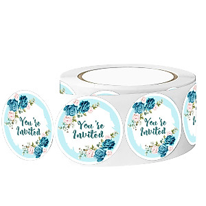 Wedding Invitation Stickers 2 Inch You're Invited Wedding Envelope Seals,240 Pcs Per Pack