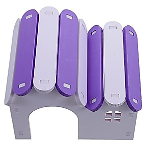 balacoo Hamster Hut Assemble Ecological Hut Deluxe Villa Slide Exercise Toys for Hamster Rat Gerbil Hamster Slide Hamster Castle