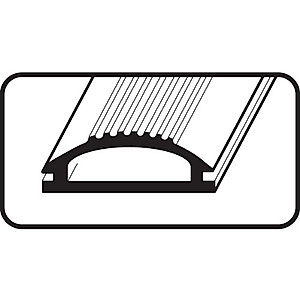 Lightweight Economy Vinyl Threshold Insert - MD Building Products 13524