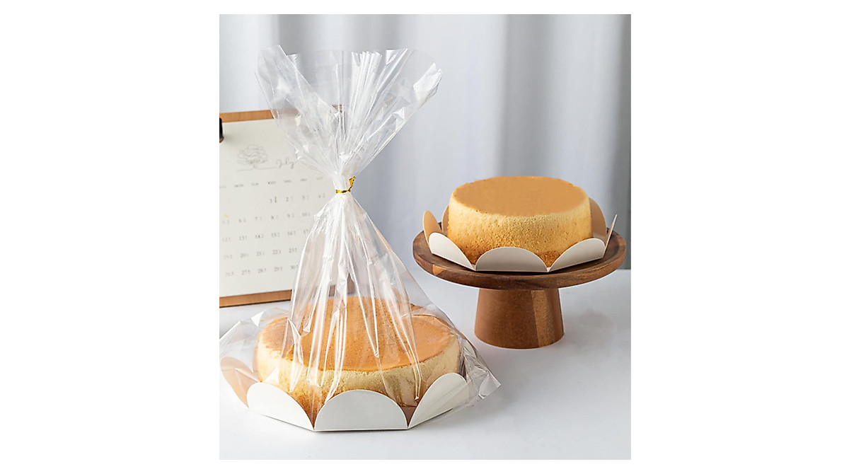 Mistari Clear Plastic Bake Bags Cellophane Treat Bags for Toast Bread ...