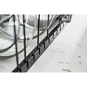 Yamazaki Home Tower Adjustable Lid & Pan Organizer – Kitchen Drawer Storage Shelf Rack.