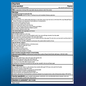 Amazon Basic Care Minoxidil Topical Aerosol, 5% Foam, Hair Regrowth Treatment for Men, 6-month Supply, Unscented, 2.11 oz (Pack of 6)