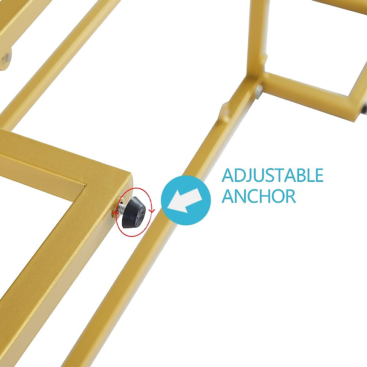 Golden Metal Glass Coffee Table - Two-Tiered with Tempered Glass, Stylish Metal Frame Coffee Table for Bedroom, Dining Room, Office Room.