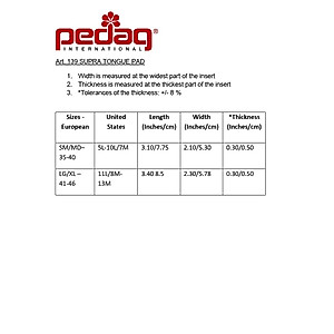 pedag Supra | German Handmade Shoe Tongue Pads | Soft Suede Leather and Memory Foam Shoe Padding | Solves Loose Shoes Problem | 1 Pair, Large/X-Large Size