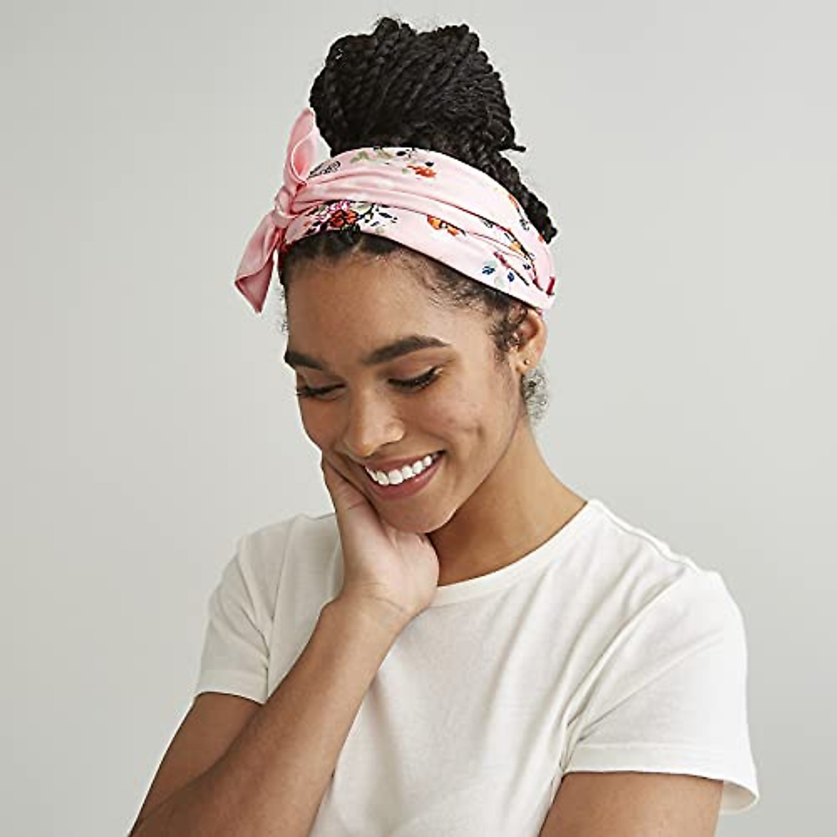Vera Bradley Women's Fashion Head Scarf, Hope Blooms Pink, One Size