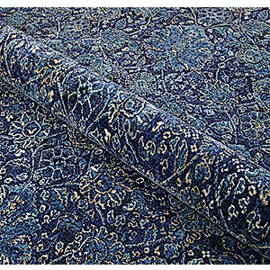 Couristan Easton Winslet Machine Made Area Rug, 2' x 3'7", Navy/Sapphire