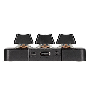 Mini 3 Key Keypad Mechanical Gaming Keyboard, USB/2.4G/Bluetooth RGB Backlit Mini Programmable Macro Keypad, One Handed HID Standard Keyboard