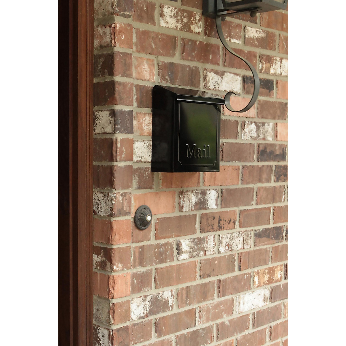 ARCHITECTURAL MAILBOXES Townhouse Vertical Small Capacity, Galvanized Steel Wall Mount Mailbox, 4.1 x 8.6 x 10.1 inches, Black